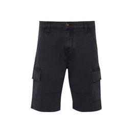 Cargoshorts INDICODE "Cargoshorts IDBrom", Herren, Gr. L, N-Gr, schwarz, Obermaterial: 98% Baumwolle CO. 2% Elasthan EL., casual, regular fit normal, Hosen