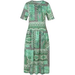 Jersey-Kleid 1/2-Arm Green Cotton mehrfarbig