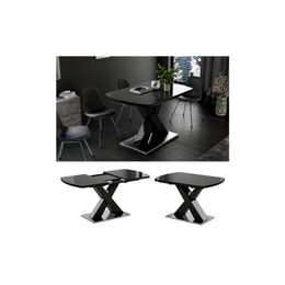 VICCO Esstisch Chinto Schwarz 120 x 80 cm