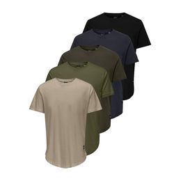 Only & Sons Only & Sons Shirt 'MATT LONGY' male Beige, Blue, Green, Black size XXL