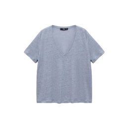 Mango T-Shirt 'LINITO' Damen Gr&ouml;&szlig;e XXL taubenblau