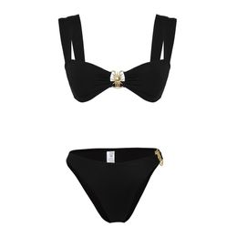 Trendyol Bikini Damen Gr&ouml;&szlig;e L gold / schwarz