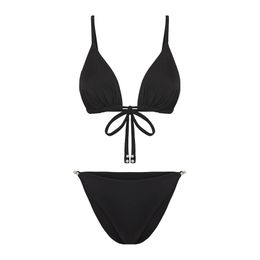 Trendyol Bikini Damen Gr&ouml;&szlig;e M schwarz / perlwei&szlig;