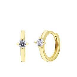 Lucardi Earrings 'Klassisch' female Gold size Onesize