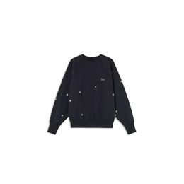 thinking mu Sweatshirt 'Solsol Bonnie' Damen Gr&ouml;&szlig;e L navy / wei&szlig;