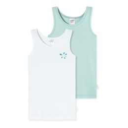 Schiesser Undershirt ' Fine Rib ' girl Green size 128