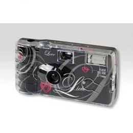 Top Shot Topshot Einwegkamera Flash Love schwarz 400 27 Aufnahmen