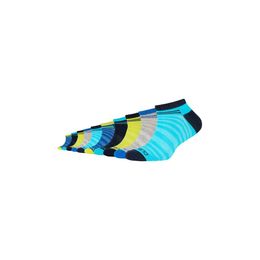 Camano Socken M&auml;dchen Gr&ouml;&szlig;e 31/34 aqua / neongelb / grau / schwarz