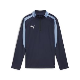 Puma Funktionsshirt 'IndividualLiga' M&auml;dchen Gr&ouml;&szlig;e 140 navy / hellblau / wei&szlig;