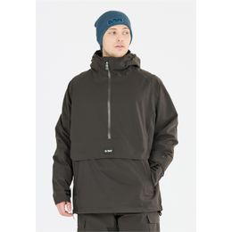 Skijacke SLOPE "Ruki", Herren, Gr. L, grau, 100% Polyester, unifarben, normal, ohne Ausschnitt, Jacken, Im wetterfesten Anorak-Design