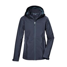 Softshelljacke Killtec "KOS 102 WMN SFTSHLL JCKT", Damen, Gr. 36, blau (nachtblau), Oberstoff: Oberseite: 100% Polyester, Rückseite: 100% Polyester, Futter: 100% Polyester, sportlich, Jacken, Wasserabweisende, atmungsaktive Softshelljacke, PFAS-frei imprägniert