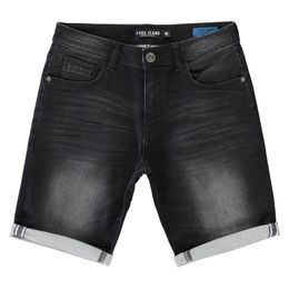 Jeansshorts Cars Jeans "SEATLE Short", Herren, Gr. L, N-Gr, schwarz (schwarz used), Web, Obermaterial: 86% Baumwolle, 13% Polyester, 1% Elasthan, unifarben, modisch, regular fit, Jeans