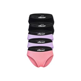 Panty Ellesse "Slip Gracie 5 Pk Brief 5er Pack", Kinder, Gr. 152, schwarz (schwarz, lila), Obermaterial: 100% Baumwolle CO., Unterhosen