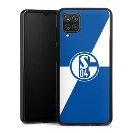 DeinDesign Galaxy A12 Handy Silikon H&uuml;lle Case schwarz Handyh&uuml;lle Bundesliga Official Licensed Product Fc Schalke 04
