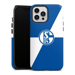 DeinDesign iPhone 13 Pro Max Handy Panzer Handyh&uuml;lle robuste Outdoor H&uuml;lle Schutzh&uuml;lle gl&auml;nzend Official Licensed Product Fc Schalke 04 Bundesliga Tough Case