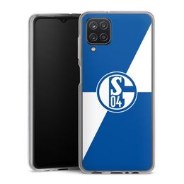 DeinDesign Galaxy A12 Handy Silikon H&uuml;lle Case transparent Handyh&uuml;lle Bundesliga Official Licensed Product Fc Schalke 04 Silikon Case