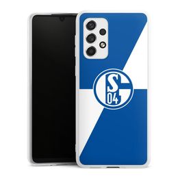 DeinDesign Galaxy A33 5G Handy Silikon H&uuml;lle Case transparent Handyh&uuml;lle Bundesliga Official Licensed Product Fc Schalke 04 Silikon Case