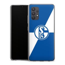 DeinDesign Galaxy A32 4G Handy Silikon H&uuml;lle Case transparent Handyh&uuml;lle Official Licensed Product Fc Schalke 04 Bundesliga Silikon Case