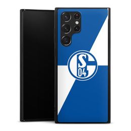 DeinDesign Galaxy S22 Ultra Handy Silikon H&uuml;lle Case schwarz Handyh&uuml;lle Official Licensed Product Fc Schalke 04 Bundesliga
