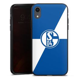 DeinDesign iPhone Xr Handy Silikon H&uuml;lle Case schwarz Handyh&uuml;lle Official Licensed Product Fc Schalke 04 Bundesliga