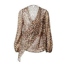 River Island Bluse 'Heather' Damen Größe L beige / braun / schwarz