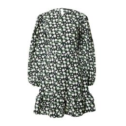 Dorothy Perkins Kleid Damen Größe 40 grün / schwarz / weiß Winterkleid