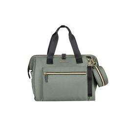 Kikkaboo Wickeltasche Maxi mit Wickelunterlage, kleine Tasche, Rei&szlig;verschluss hellgr&uuml;n