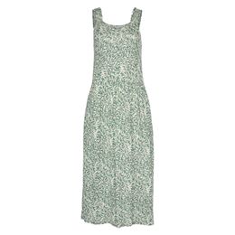 Beachtime by Lascana Damen Jerseykleid, gr&uuml;n bedruckt, Gr&ouml;&szlig;e 34