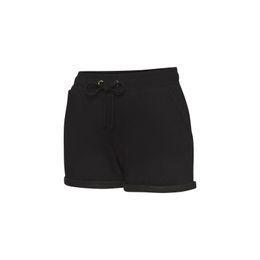 Lascana Damen Sweatshorts, schwarz, Gr&ouml;&szlig;e 36/38