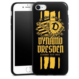 DeinDesign iPhone SE (2022) Handy Slim Case extra d&uuml;nn Silikon Handyh&uuml;lle schwarz H&uuml;lle Sgd Statement Sg Dynamo Dresden Silikon Slim Case