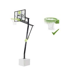 EXIT Galaxy Basketballkorb zur Bodenmontage mit Dunkring - grün/schwarz