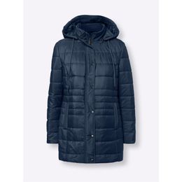 WITT Damen Steppjacke mit seitlichen Druckkn&ouml;pfen, marine, Gr&ouml;&szlig;e 52