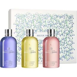 Molton Brown Körperpflege Bade und Duschgel Floral & Fruity Body Care Gift Set Bluebell & Wild Strawberry Bade- und Duschgel 300 ml + Delicious Rhubarb & Rose Bade- und Duschgel 300 ml + Orange & Bergamot Bade- und Duschgel 300 ml 300 ml