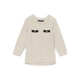 V&eacute;ro Moda Vero Moda Pullover 'VMHarper' Damen Gr&ouml;&szlig;e XS beige / schwarz
