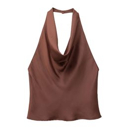 Pull&Bear Pull&bear Bluse Damen Gr&ouml;&szlig;e XL mokka