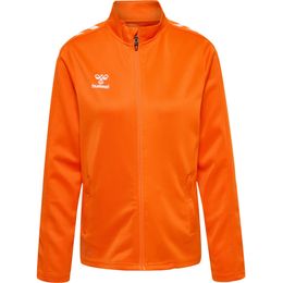 Hummel Sportsweatjacke Damen Gr&ouml;&szlig;e XXL orange / wei&szlig;