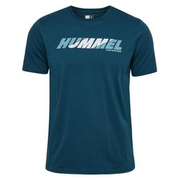 Hummel Shirt Herren Gr&ouml;&szlig;e L aqua / petrol / wei&szlig;