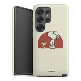 DeinDesign Galaxy S25 Ultra Handy Panzer Handyh&uuml;lle robuste Outdoor H&uuml;lle Schutzh&uuml;lle matt Snoopy Official Licensed Product Kindheit Tough Case