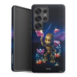 DeinDesign Galaxy S25 Ultra Handy Panzer Handyh&uuml;lle robuste Outdoor H&uuml;lle Schutzh&uuml;lle gl&auml;nzend Baby Groot Marvel Guardians Of The Galaxy Tough Case