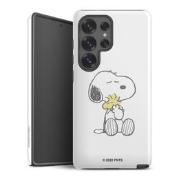 DeinDesign Galaxy S25 Ultra Handy Panzer Handyh&uuml;lle robuste Outdoor H&uuml;lle Schutzh&uuml;lle gl&auml;nzend Snoopy Love Peanuts Tough Case