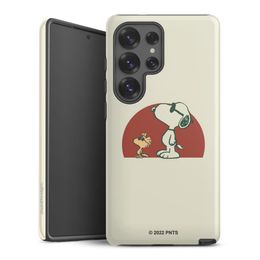 DeinDesign Galaxy S25 Ultra Handy Panzer Handyh&uuml;lle robuste Outdoor H&uuml;lle Schutzh&uuml;lle gl&auml;nzend Snoopy Official Licensed Product Kindheit Tough Case