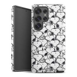 DeinDesign Galaxy S25 Ultra Handy Panzer Handyh&uuml;lle robuste Outdoor H&uuml;lle Schutzh&uuml;lle gl&auml;nzend Peanuts Snoopy Muster Tough Case