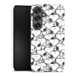 DeinDesign Galaxy S25 Handy Panzer Handyh&uuml;lle robuste Outdoor H&uuml;lle Schutzh&uuml;lle gl&auml;nzend Peanuts Snoopy Muster Tough Case