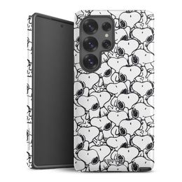 DeinDesign Galaxy S25 Ultra Handy Panzer Handyh&uuml;lle robuste Outdoor H&uuml;lle Schutzh&uuml;lle matt Peanuts Snoopy Muster Tough Case