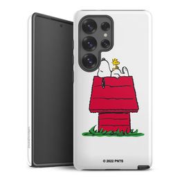 DeinDesign Galaxy S25 Ultra Handy Panzer Handyh&uuml;lle robuste Outdoor H&uuml;lle Schutzh&uuml;lle gl&auml;nzend Snoopy Peanuts Official Licensed Product Tough Case