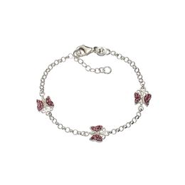 ZEEme for Kids Armband 925 Sterling Silber Kristall pink