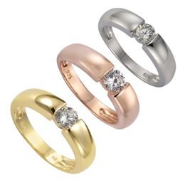 ZEEme Silber Ring Silber 925 mit Zirkonia wei&szlig;