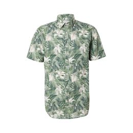 Jack & Jones JACK & JONES Hemd 'JJHawaii' Herren Größe M tanne / pastellgrün / weiß