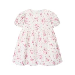 name it Kleid 'NMFFEMBRODER' M&auml;dchen Gr&ouml;&szlig;e 116 pitaya / dunkelpink / wei&szlig;