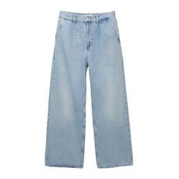 Pull&Bear Pull&bear Pleated Jeans female Blue size 44
